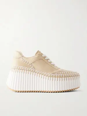Women's Gold-Tone Hardware Platform Sneakers