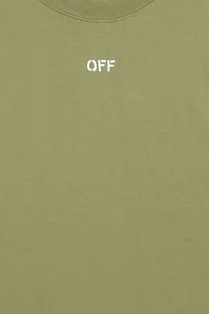 Off-White Embroidered Cottonjersey Tshirt