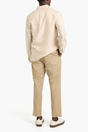 Officine Générale Owen Belted Cottonpoplin Chinos