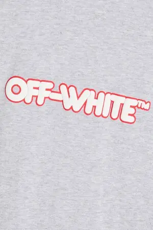 Off-White Printed Cottonjersey Tshirt - Light Gray