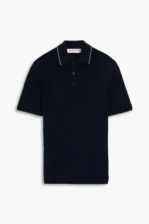 Orlebar Brown Maranon Ribbed Cotton Polo Shirt - Navy