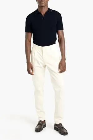 Orlebar Brown Maranon Ribbed Cotton Polo Shirt - Navy