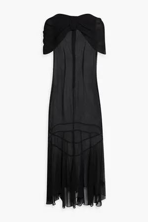 Simone Rocha Cape-effect Silk-chiffon Maxi Dress