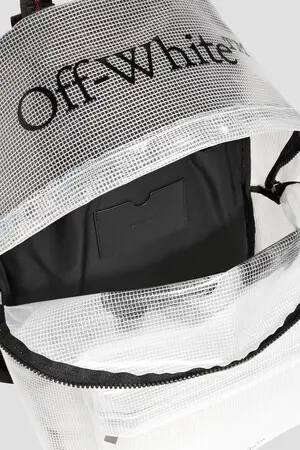 Off-White Heritage Logo-print Ripstop Backpack - Clear