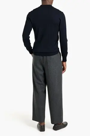 Orlebar Brown Mallory Merino Wool And Silk-blend Polo Sweater