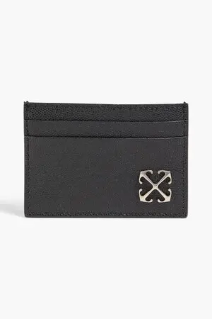 Off-White Jitney Pebbledleather Cardholder - Black