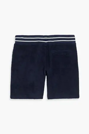Orlebar Brown Afador Striped Cotton-terry Shorts - Navy