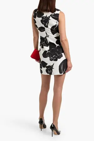 Carolina Herrera Floral-print Faille Mini Dress