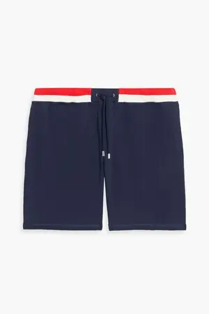 Orlebar Brown Afador Striped Cotton-terry Shorts - Navy