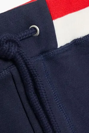 Orlebar Brown Afador Striped Cotton-terry Shorts - Navy