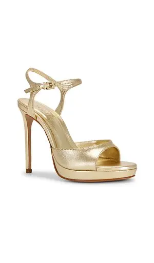 Schutz Scarlett Platform Sandal - Platinum