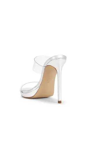 Schutz Ariella Platform Stiletto Sandal - Silver