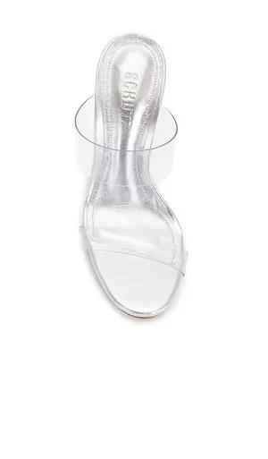 Schutz Ariella Platform Stiletto Sandal - Silver
