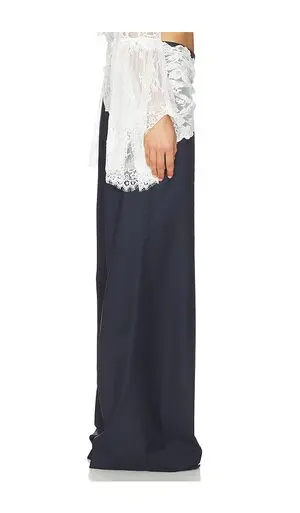 Sea Fiora Tropical Wool Pants - Navy