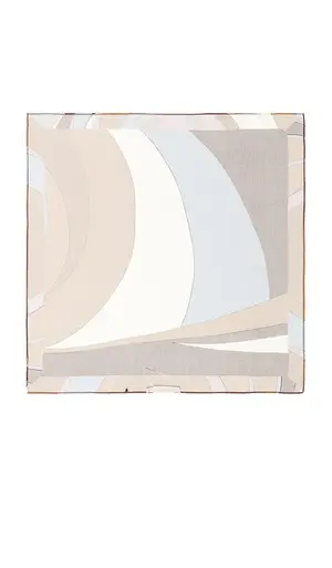 Faithfull The Brand Soleil Head Scarf In Brown,baby Blue - Notte