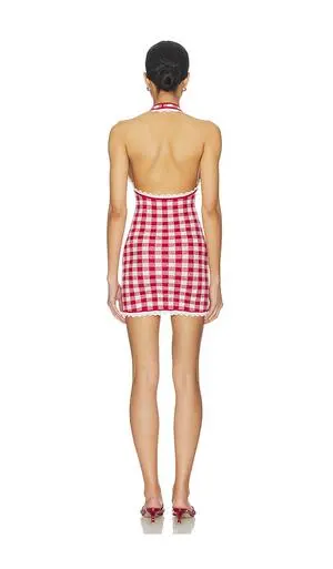 Majorelle Halterneck Mini Dress