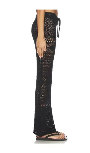 MORE TO COME Maria Crochet Maxi Skirt - Black