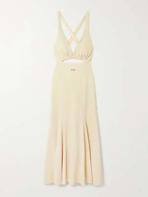Rabanne Cutout Crepe Midi Dress