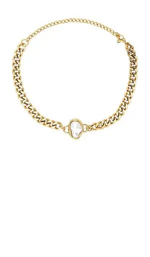 NATALIE B JEWELRY Limor Pearl Choker - Gold
