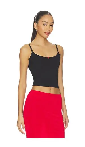 RAT BOI Scoop Back Crop Cami Top - Onyx