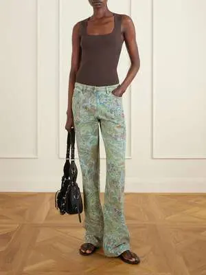 Etro Paisley Flared Jeans