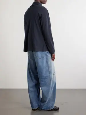 Acne Studios Logo-embroidered Half-zip Sweater