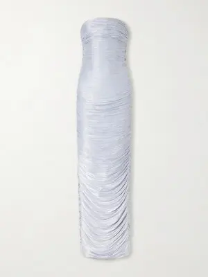 MARMAR HALIM Strapless Ruched Gown