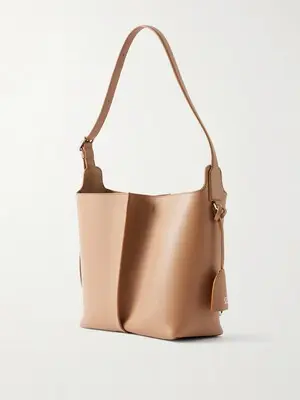 Loewe Bilbao Medium Pleated Leather Shoulder Bag - Brown