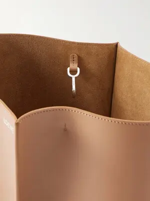 Loewe Bilbao Medium Pleated Leather Shoulder Bag - Brown