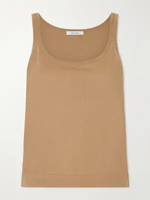 Max Mara Cotton-jersey Vest - Brown