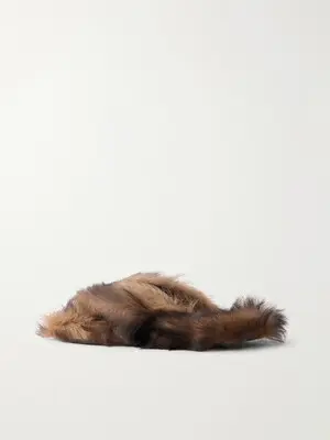 Dolce & Gabbana Shearling Slides