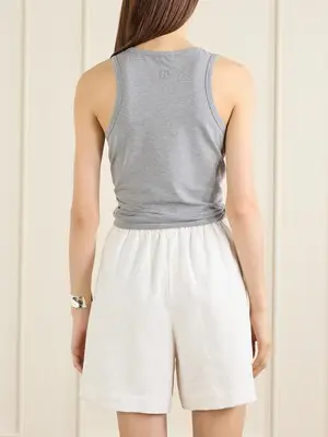 Magda Butrym Cotton-stretch Tank Top - Gray