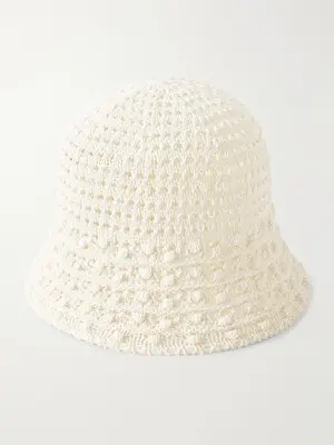 ERES Carats Crocheted Sun Hat Ecru