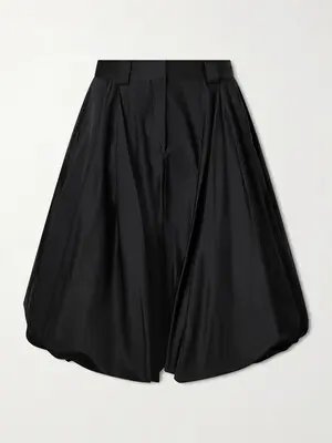 Balenciaga Pleated Satin Shorts