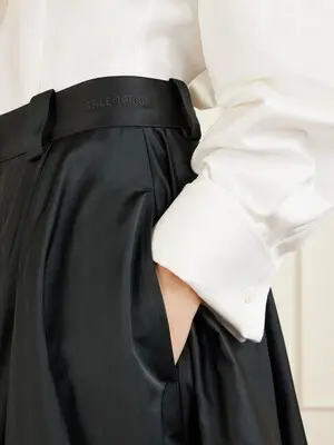 Balenciaga Pleated Satin Shorts