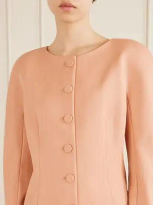 Chloé Wool-crepe Jacket - Pink