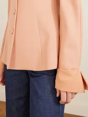 Chloé Wool-crepe Jacket - Pink