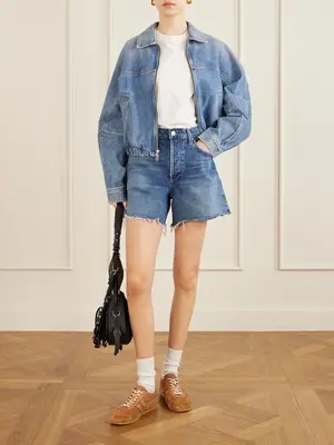 AGOLDE Nye Denim Shorts - Blue