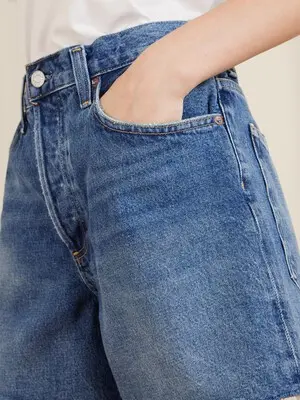 AGOLDE Nye Denim Shorts - Blue