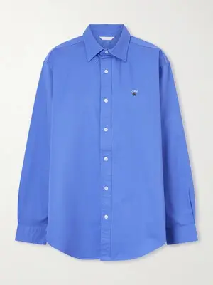 Aimé Leon Dore Logo-embroidered Cotton Poplin Shirt