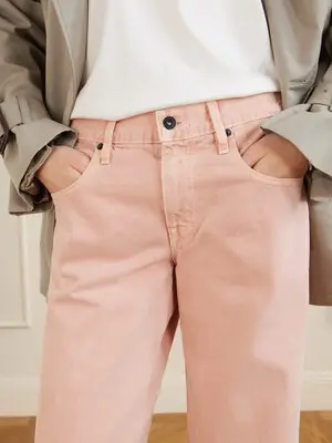 SLVRLAKE Mica Relaxed Low-rise Wide-leg Jeans