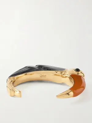 Chloé Tone, Enamel, And Resin Cuff - Gold
