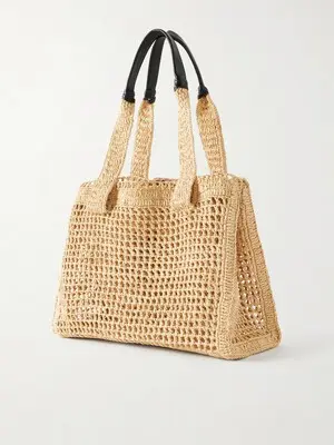 Chloé Embellished Raffia Tote Bag - Neutrals
