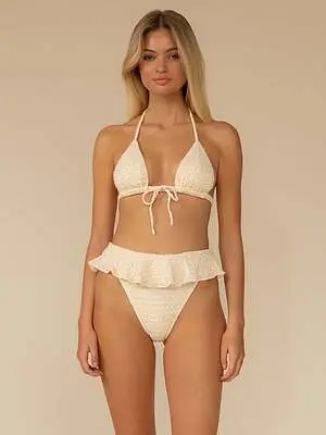 Victoria's Secret Montce Amalia Bikini Top - White,ivory