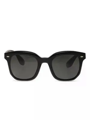 Brunello Cucinelli Round Frame Sunglasses - Black