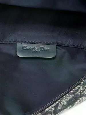 Dior 2000 Diorissimo Canvas Saddle Pouch - Blue