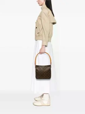 LOUIS VUITTON 2001 Monogram Looping Mm - Brown