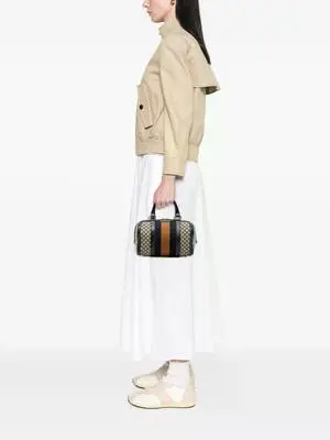 Gucci 2016-2026 Diamante Canvas Web Joy Boston Satchel - Black