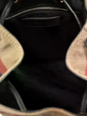 Burberry 2000-2017 Mega Check Canvas Star Sequin Backpack