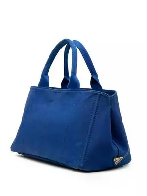 Prada 2013-2025 Canapa Logo Satchel - Blue